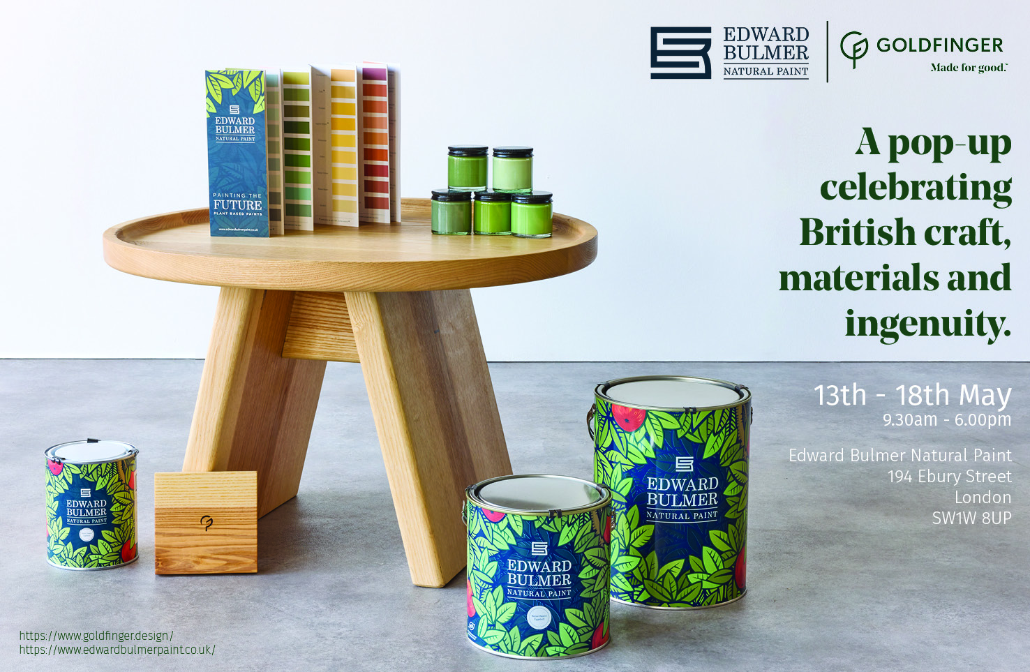 London Showroom - Edward Bulmer Natural Paint